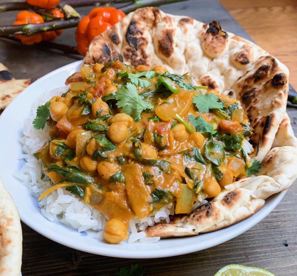 Pumpkin Butter Saag Chole - Ellen Whitney